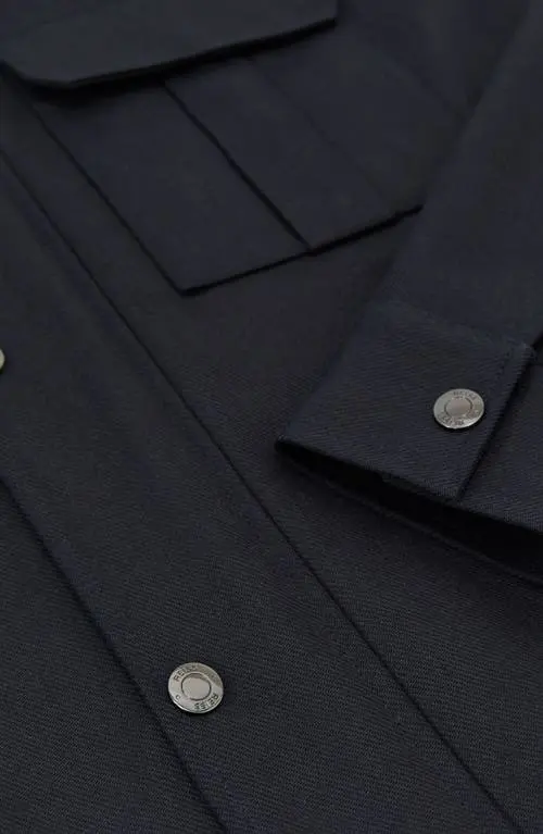 REISS Americas Cotton & Lyocell Shirt Jacket