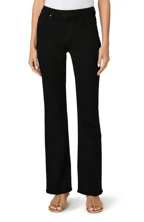 Paige Laurel Canyon High Waist Bootcut Jeans - Black Shadow