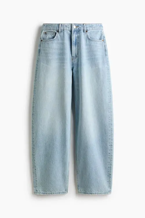 H&M Baggy Regular-waist Barrel Jeans