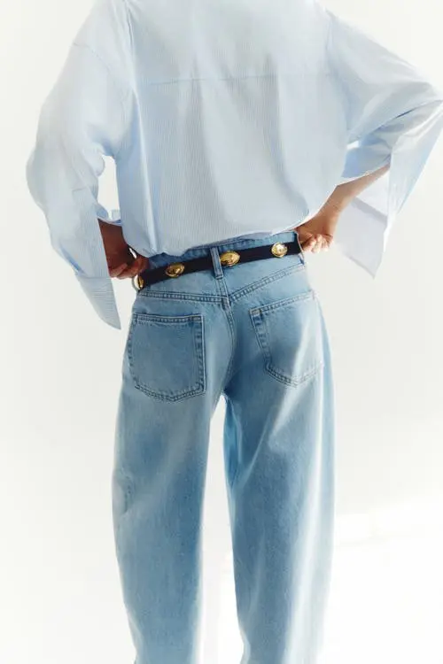 H&M Baggy Regular-waist Barrel Jeans
