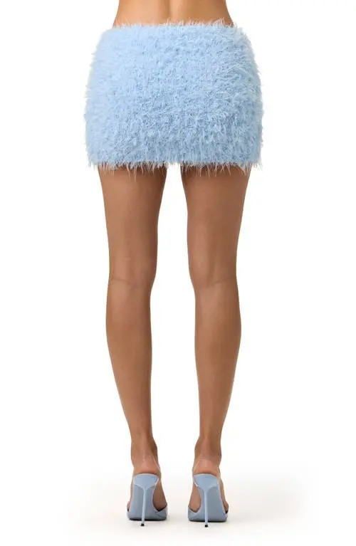 Naked Wardrobe Furry Knit Mini Skirt