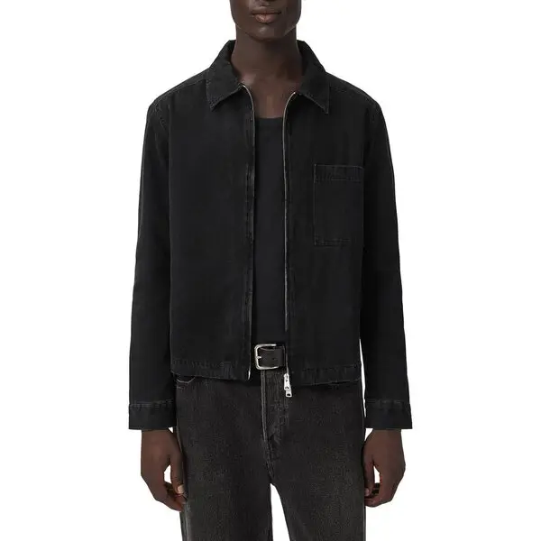 ALLSAINTS Dolwen Cotton Zip Shirt Jacket