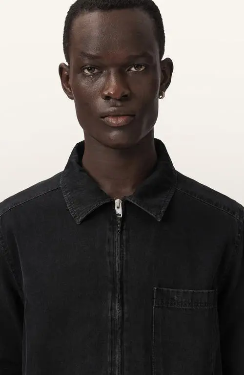 ALLSAINTS Dolwen Cotton Zip Shirt Jacket