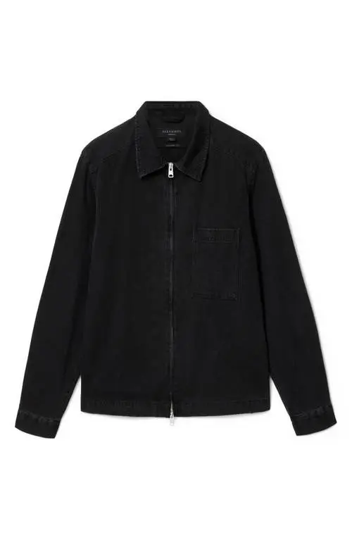 ALLSAINTS Dolwen Cotton Zip Shirt Jacket