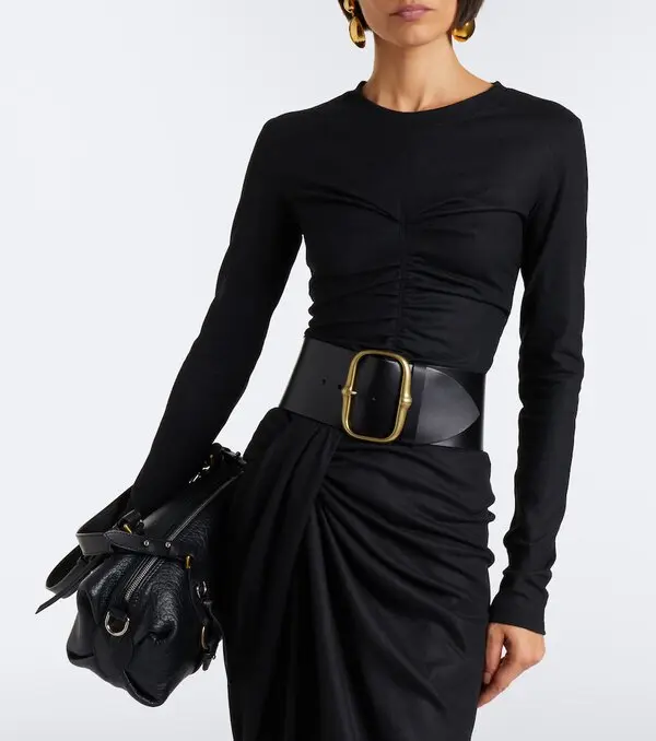 MARANT ETOILE Delesa Ruched Jersey Top