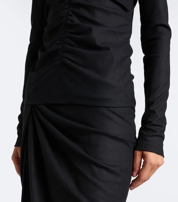 MARANT ETOILE Delesa Ruched Jersey Top