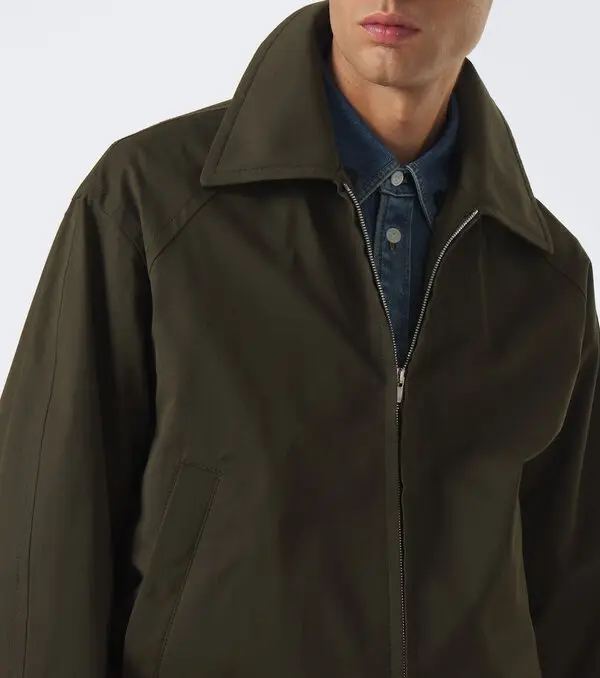Bottega Veneta Intrecciato Cotton Twill Blouson Jacket