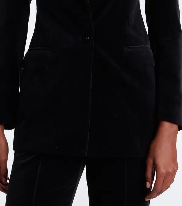 Costarellos Cotton Velvet Blazer