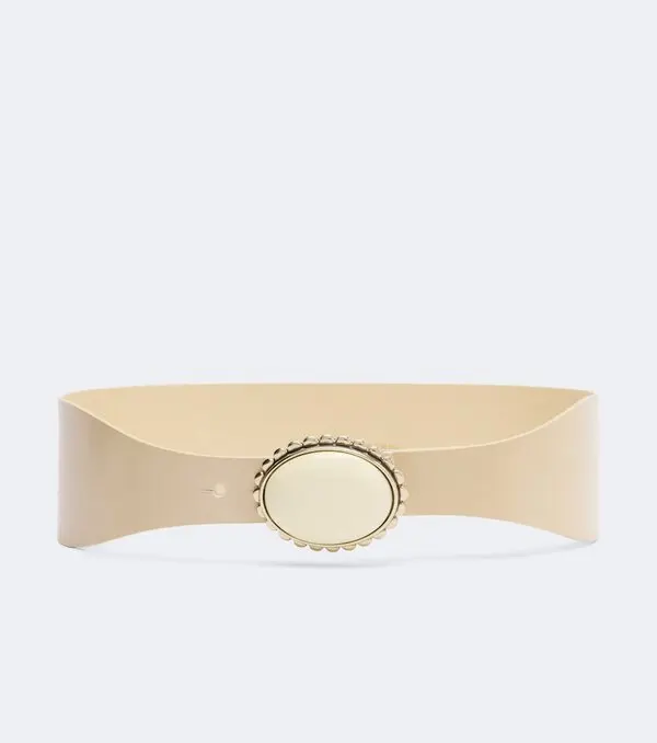 Isabel Marant Étoile Nyla Embellished Leather Belt - White