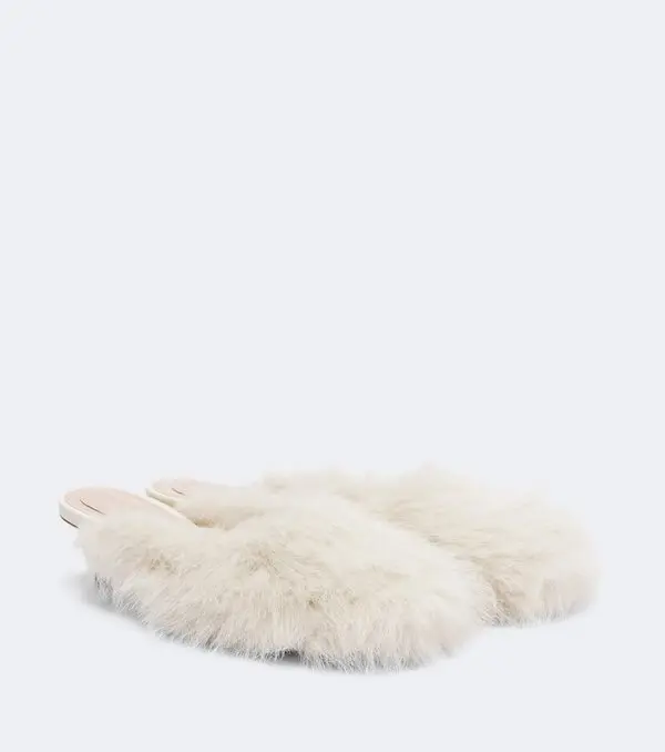 Simone Rocha Mules With Trim - White