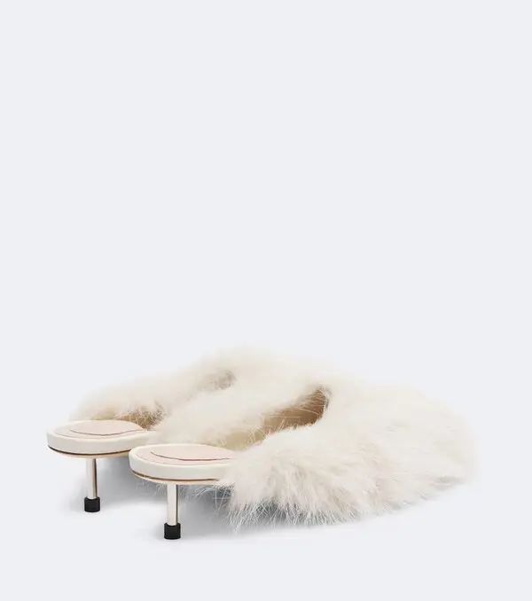 Simone Rocha Mules With Trim - White