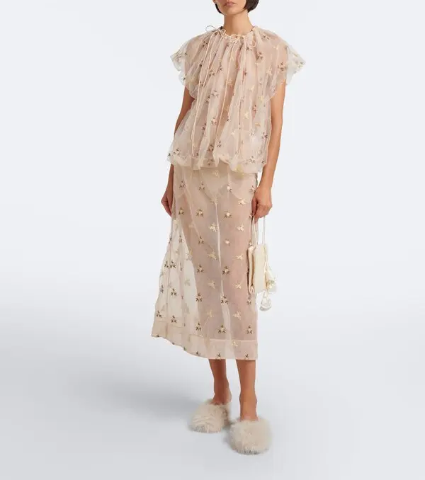 Simone Rocha Mules With Trim - White