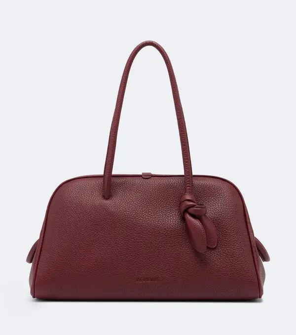 Jacquemus Turismo Medium Leather Bowling Bag