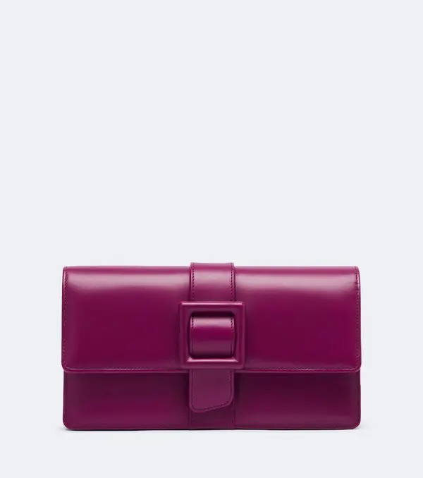 Manolo Blahnik Maycap Leather Clutch
