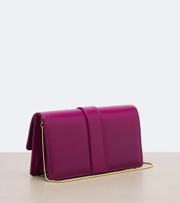 Manolo Blahnik Maycap Leather Clutch