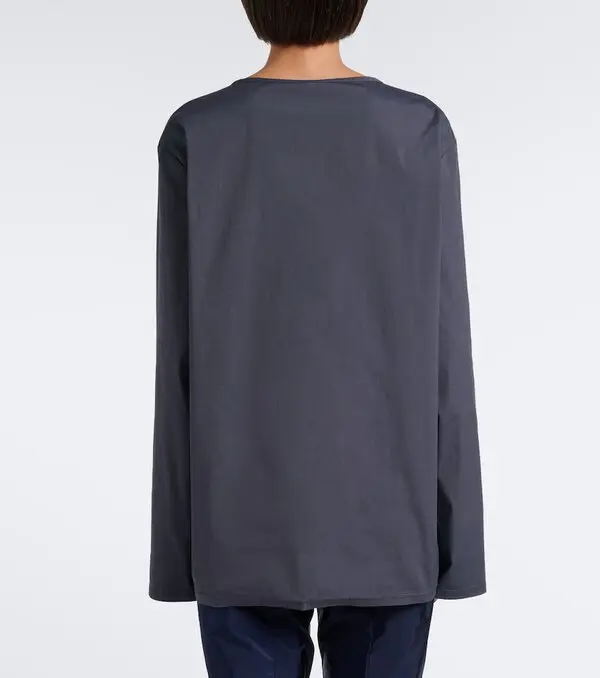 Miu Miu Cotton-blend Poplin T-shirt