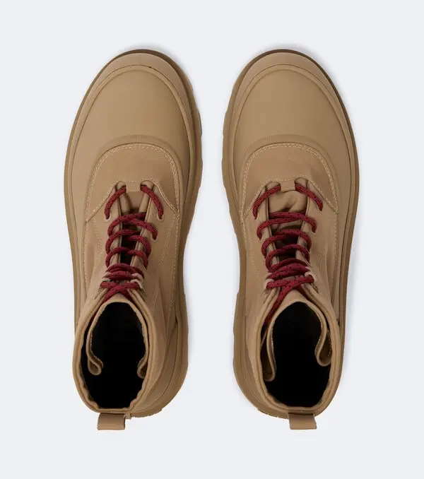 Moncler Vera Sheal Lace-up Boots - Beige