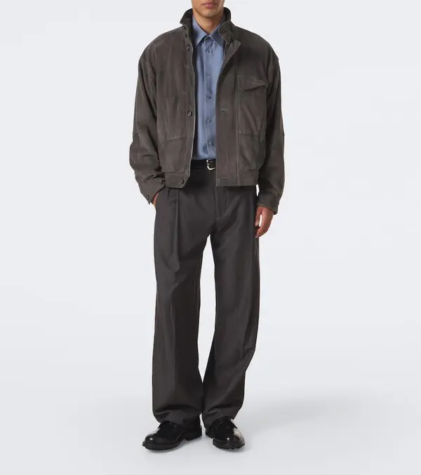 Giorgio Armani Chevron Silk Jacquard Shirt