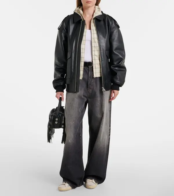 GOLDEN GOOSE Superstar Glitter Leather Sneakers