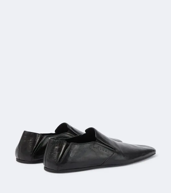 Gucci Cupertino Leather Loafers - Black