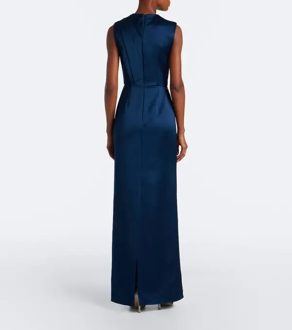 Erdem Embellished Satin Gown