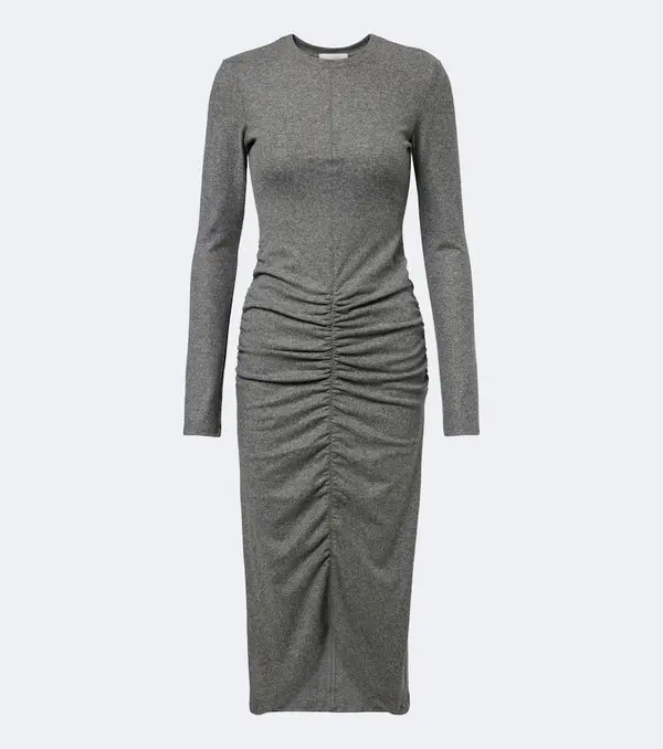 MARANT ETOILE Dyling Ruched Midi Dress