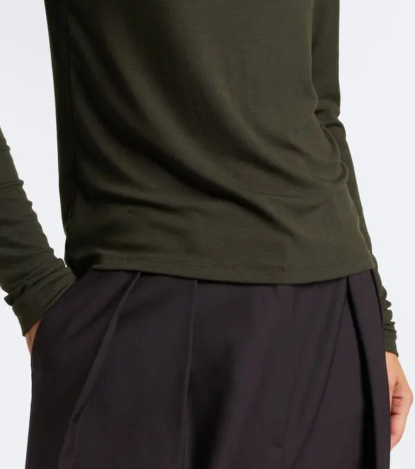 Vince Jersey Turtleneck Top