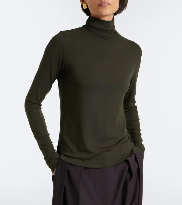 Vince Jersey Turtleneck Top
