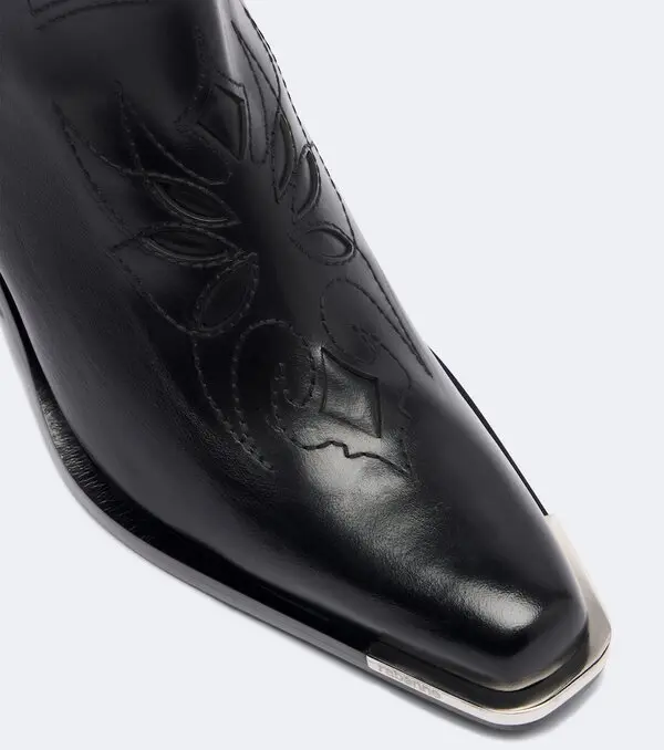 Rabanne Leather Cowboy Boots