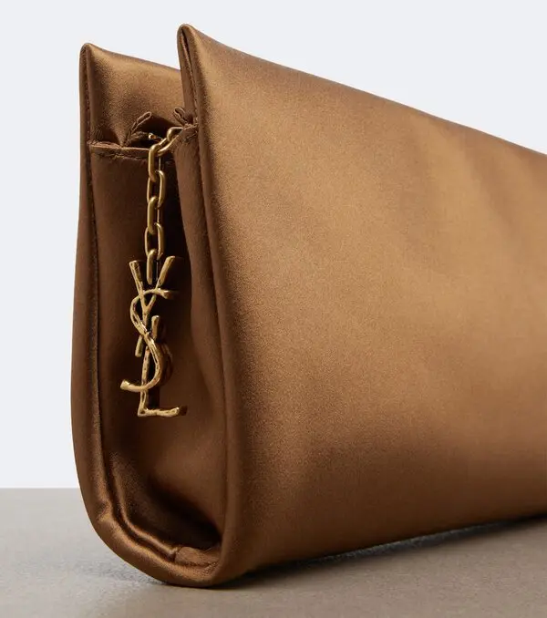 Saint Laurent Evening Satin Clutch