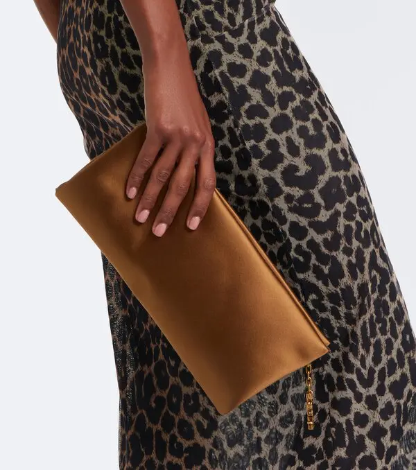 Saint Laurent Evening Satin Clutch