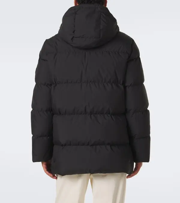 Burberry Check Hooded Down Parka