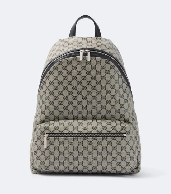 Gucci Essence Classic Medium Gg Canvas Backpack