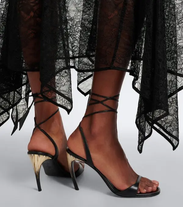 Attico Ora Leather Sandals