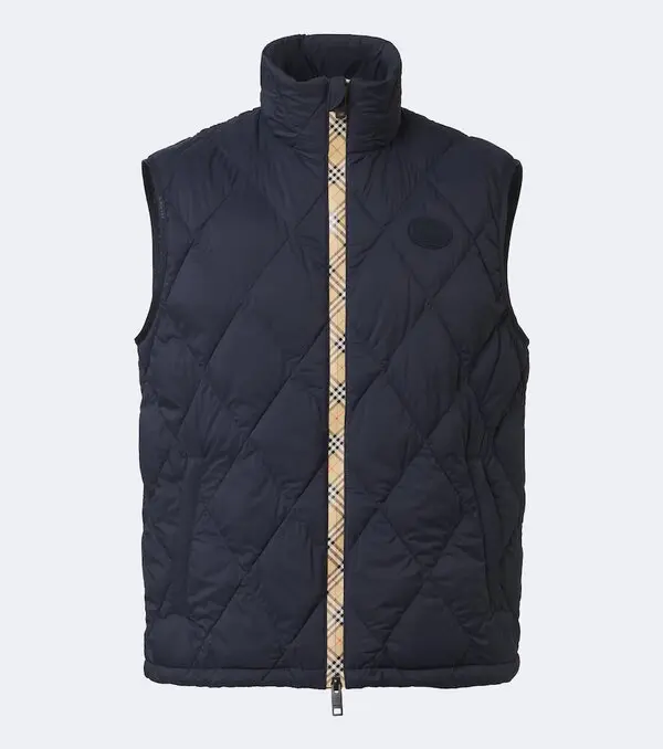 Burberry Quilted Vest - Blue
