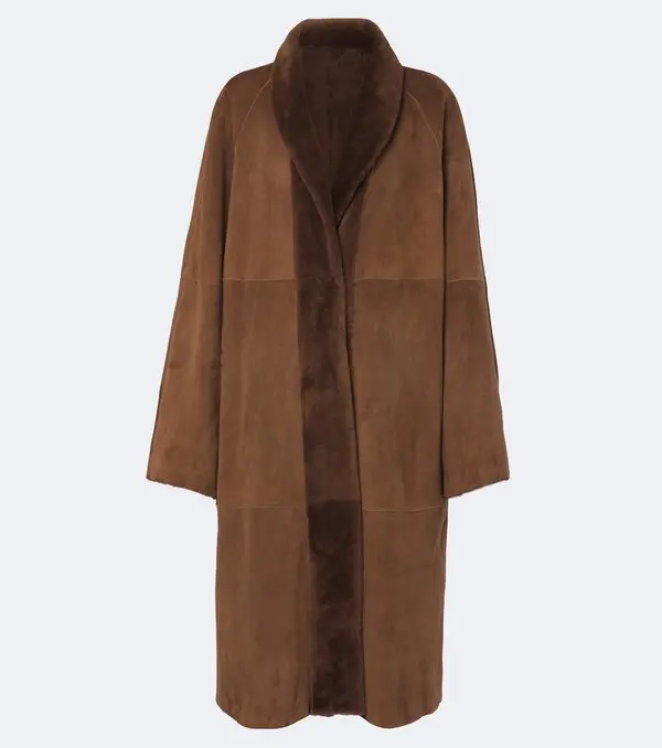 THE ROW Kane Reversible Shearling-lined Suede Coat