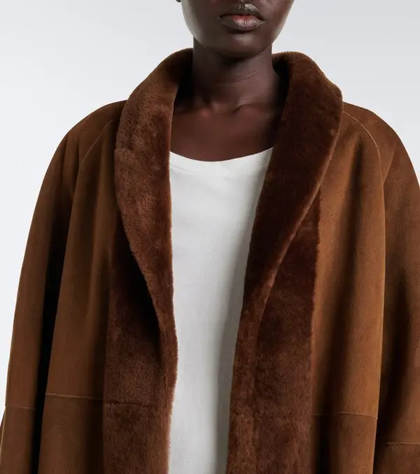 THE ROW Kane Reversible Shearling-lined Suede Coat