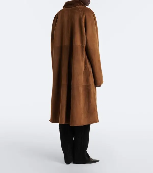 THE ROW Kane Reversible Shearling-lined Suede Coat