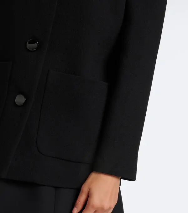Valentino Garavani Embellished Virgin Wool Crêpe Jacket
