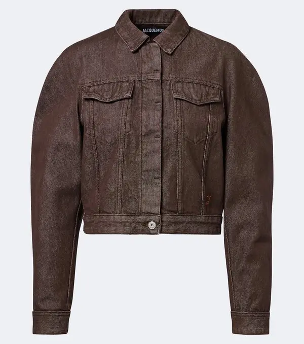 Jacquemus Ovalo Cropped Denim Jacket