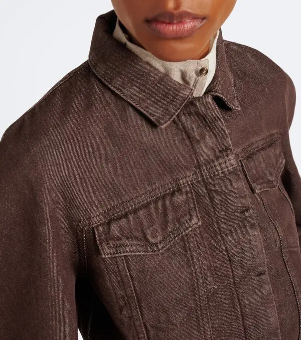 Jacquemus Ovalo Cropped Denim Jacket