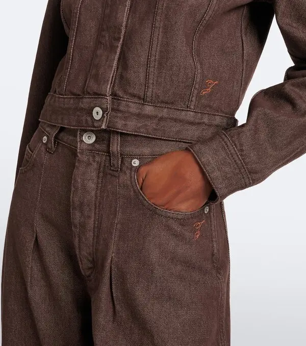 Jacquemus Ovalo Cropped Denim Jacket