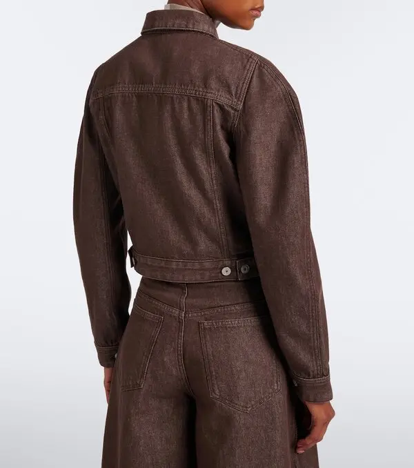 Jacquemus Ovalo Cropped Denim Jacket