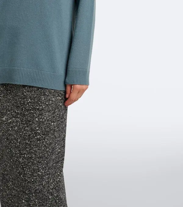 Valentino Garavani Lace-trimmed Virgin Wool Sweater