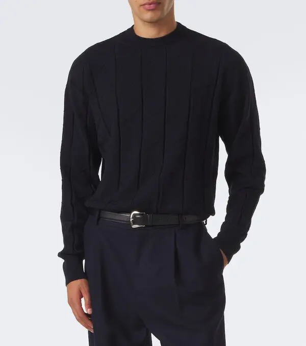 Giorgio Armani Wool-blend Crewneck Sweater