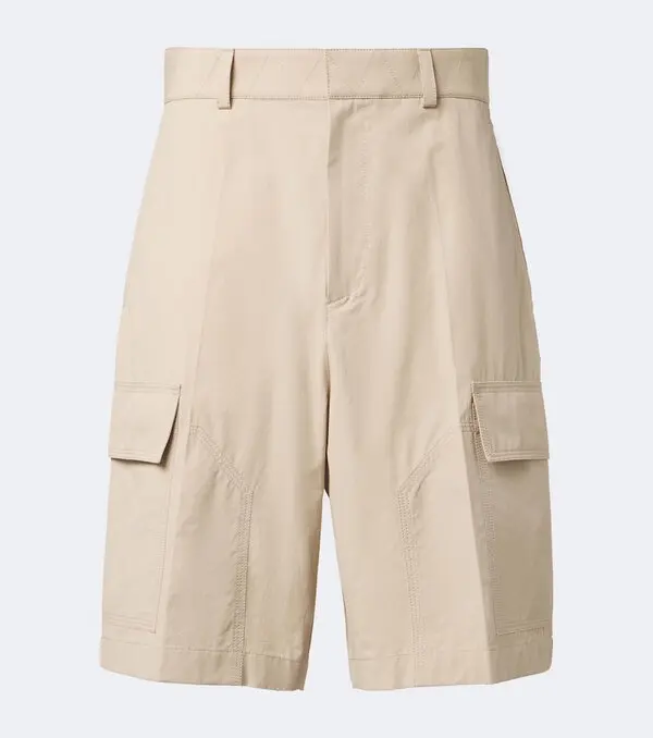 Bottega Veneta Cotton Twill Cargo Shorts