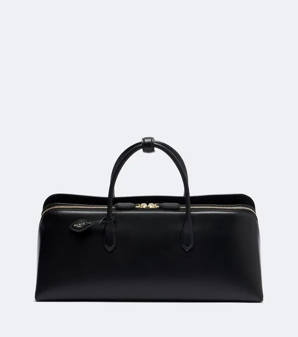 Alaïa Delta Medium Leather Top Handle Bag - Black