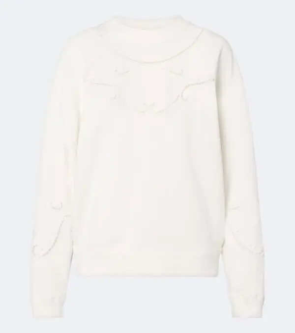 MARANT ETOILE Embroidered Cotton Sweatshirt