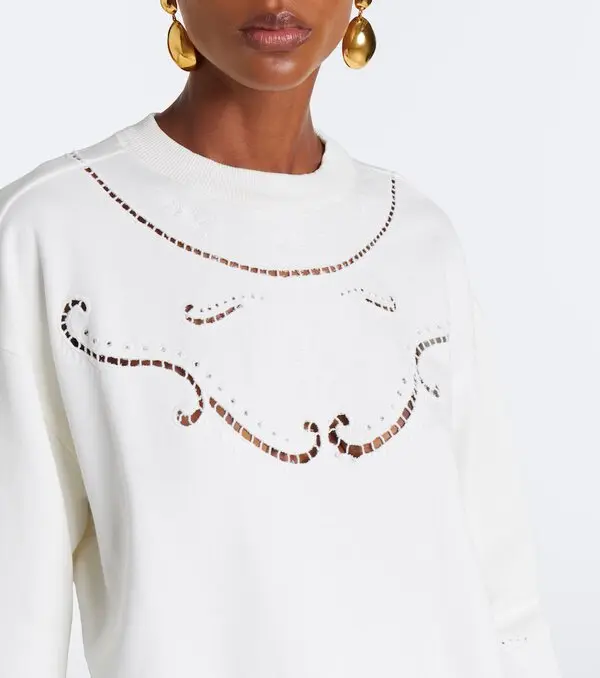 MARANT ETOILE Embroidered Cotton Sweatshirt