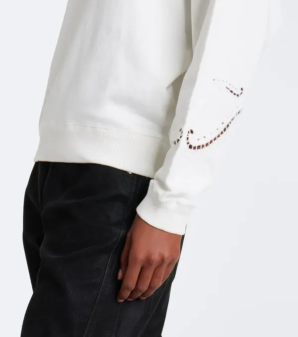 MARANT ETOILE Embroidered Cotton Sweatshirt